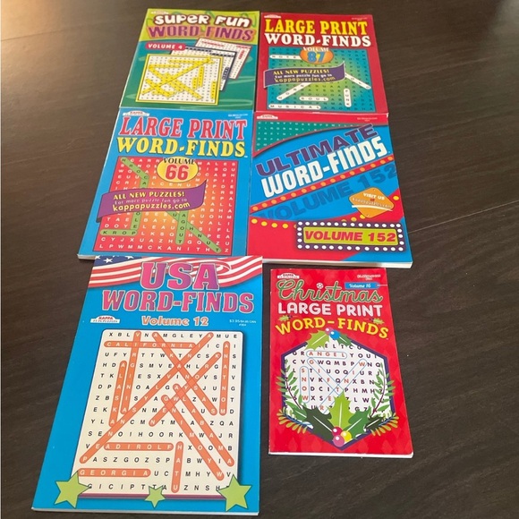 Other | New Word Search Puzzle Books Set | Poshmark